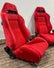 Recaro SR3 Confetti DC2 Type R Bucket Seats - Red Suede JDM – Lux Seat ...