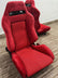 Recaro SR3 Confetti DC2 Type R Bucket Seats - Red Suede JDM – Lux Seat ...